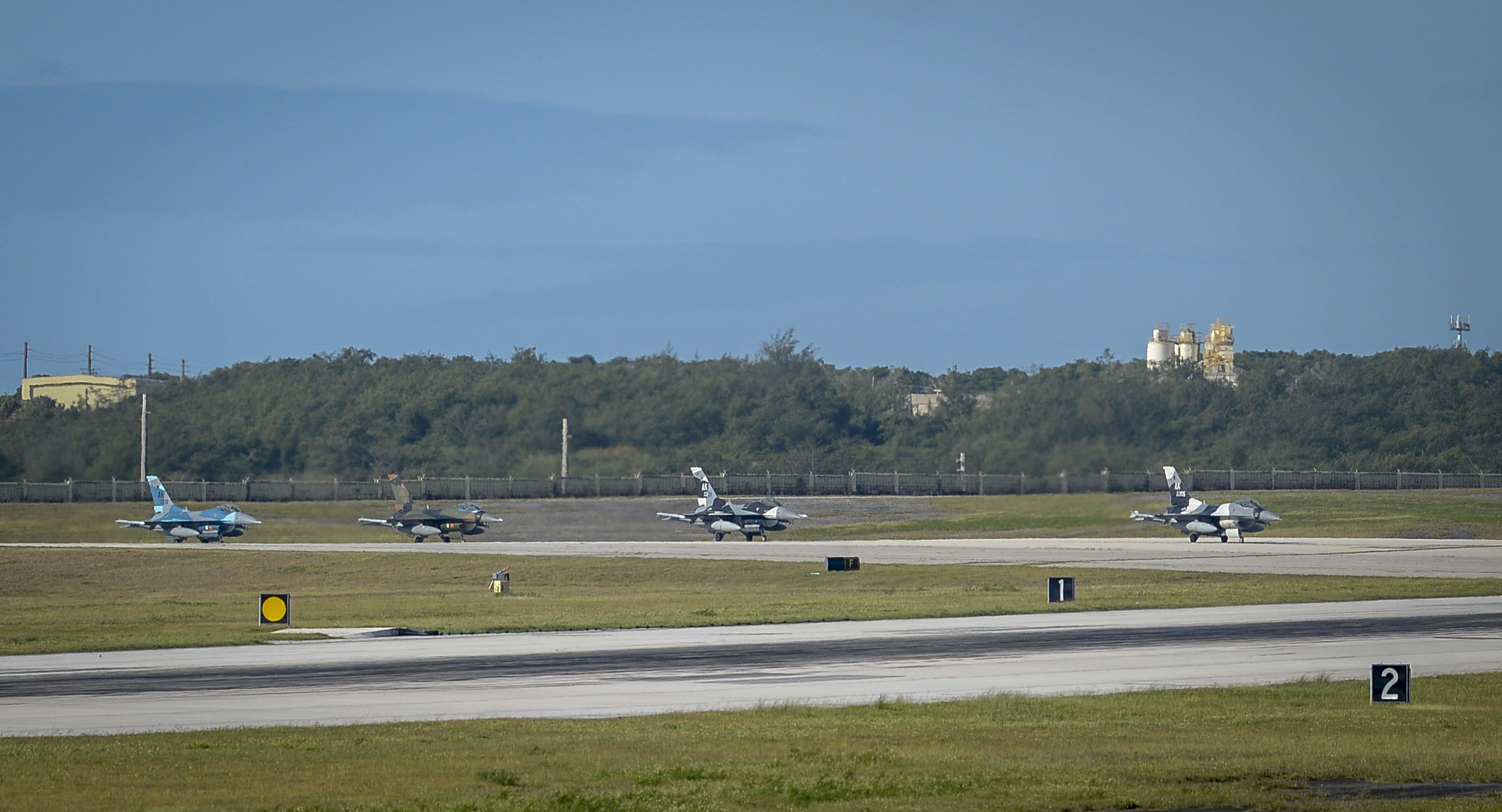 Combined forces takeoff during Cope North 2021