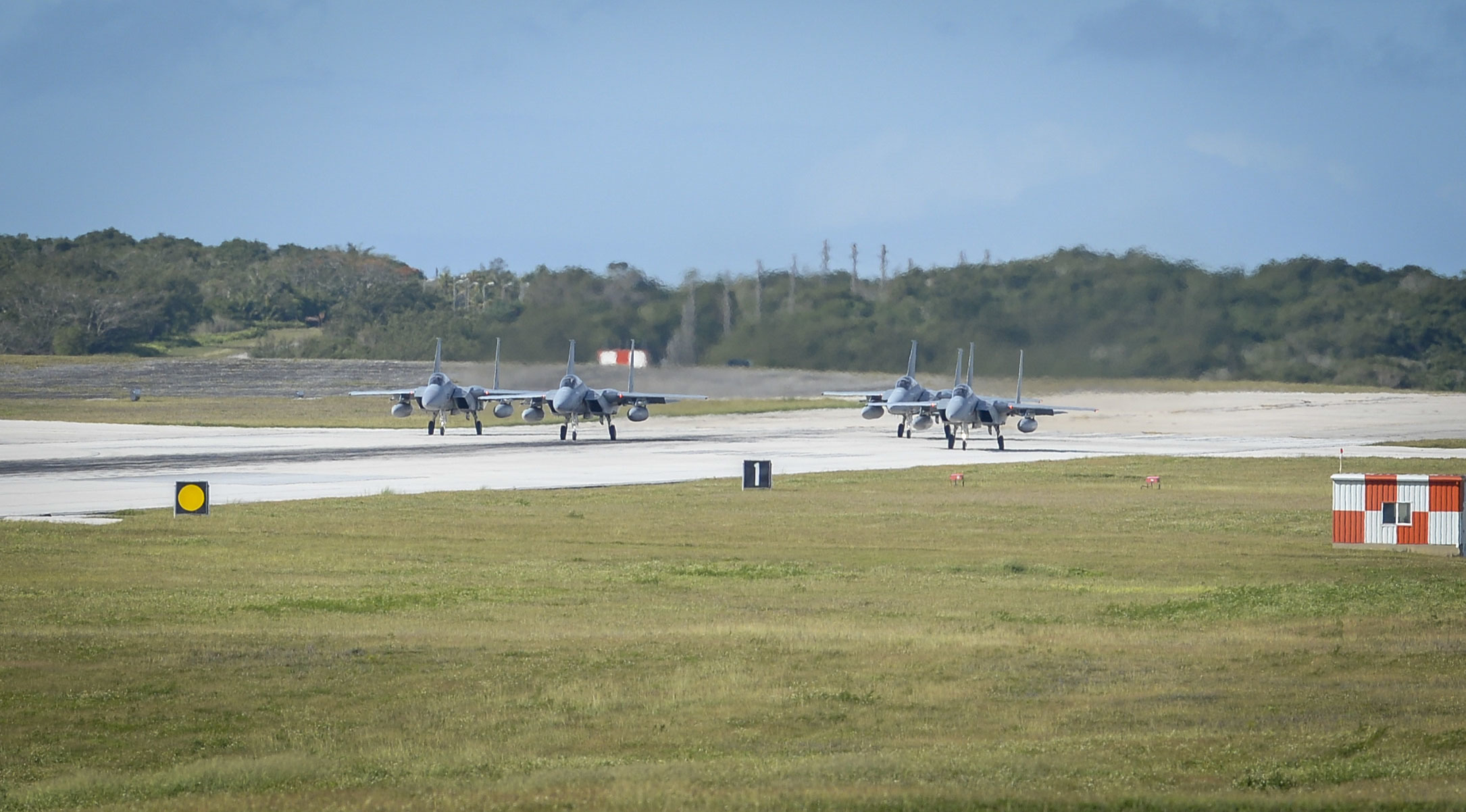 Combined forces takeoff during Cope North 2021