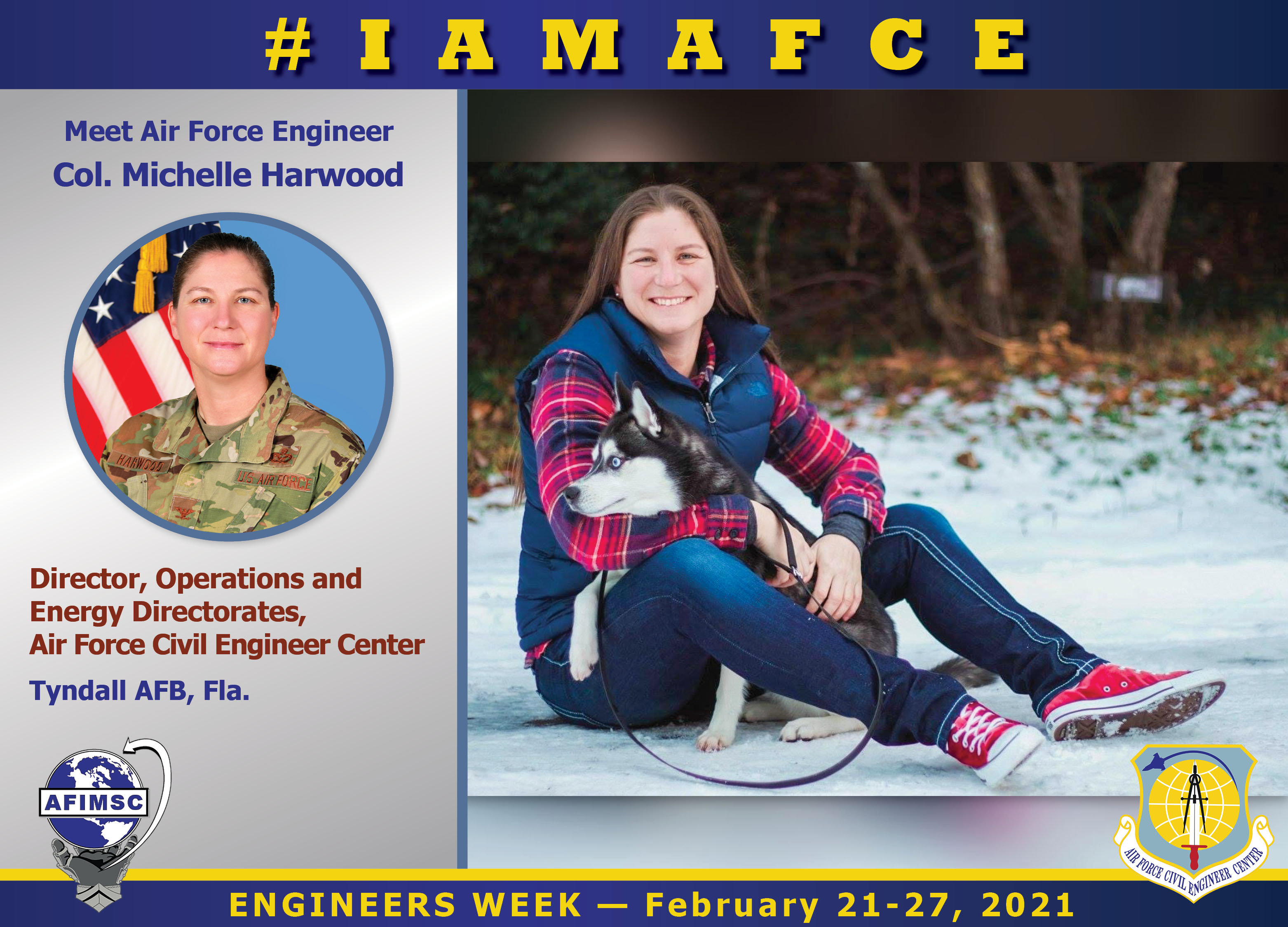 Meet #IAMAFCE Col. Michelle Harwood