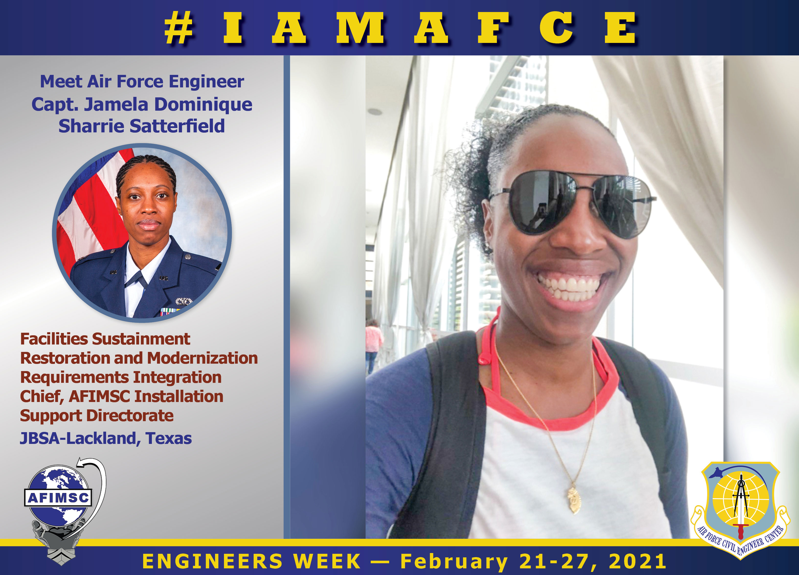 #IAMAFCE: Meet Capt. Jamela Satterfield > Air Force Civil Engineer ...