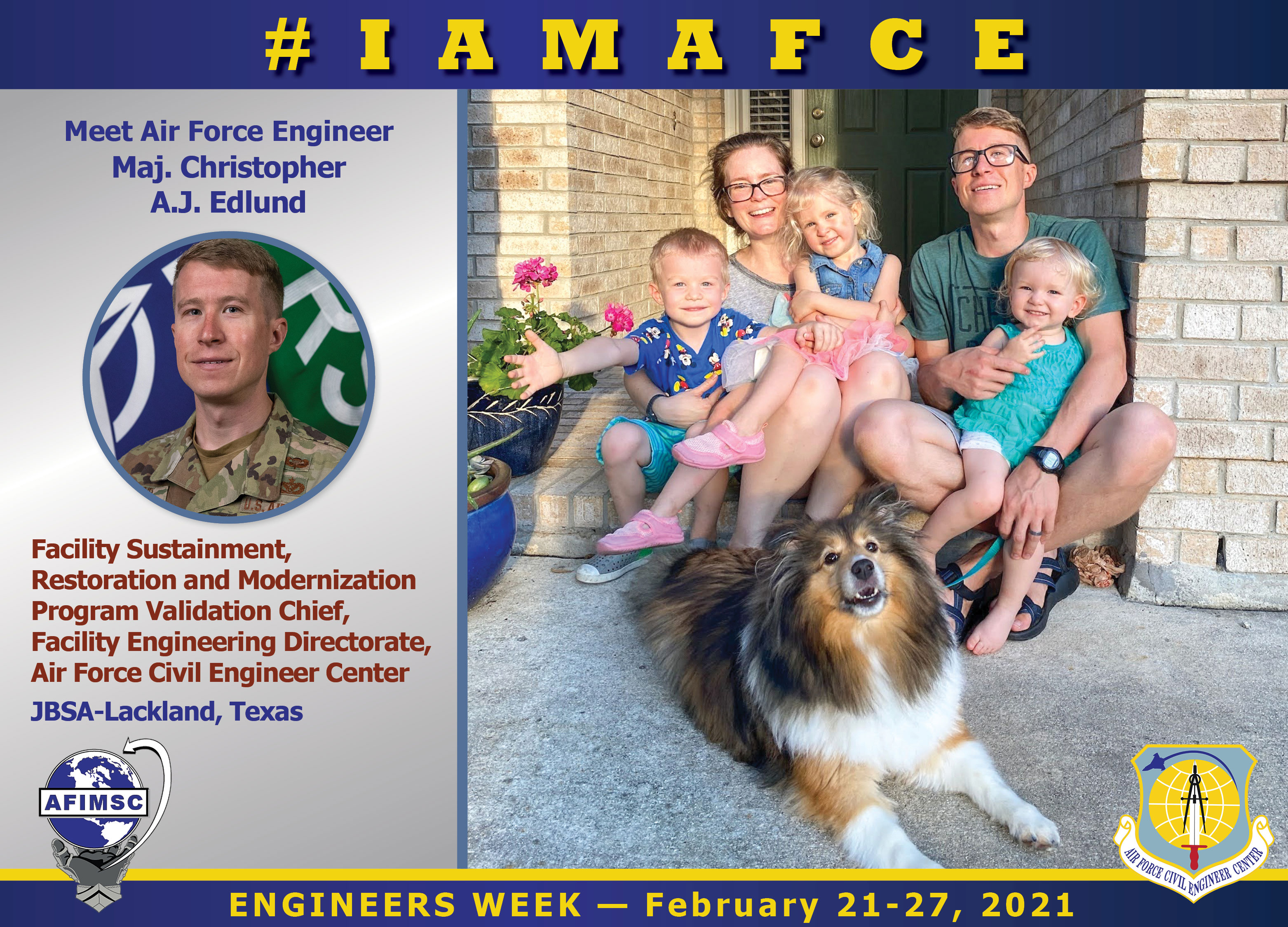 #IAMAFCE: Meet Maj. Christopher Edlund > Air Force Civil Engineer ...