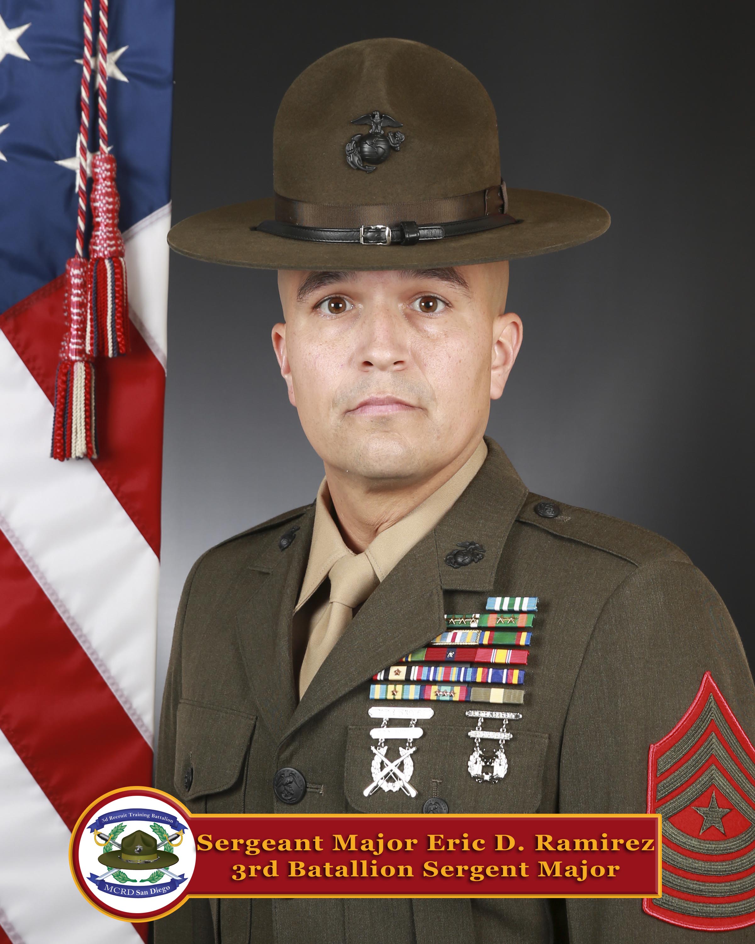 Sergeant Major Eric D Ramirez Marine Corps Recruit Depot San Diego