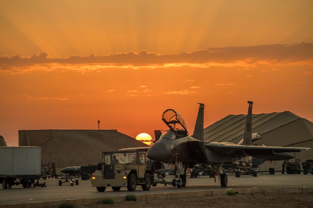 Flight line sunrise