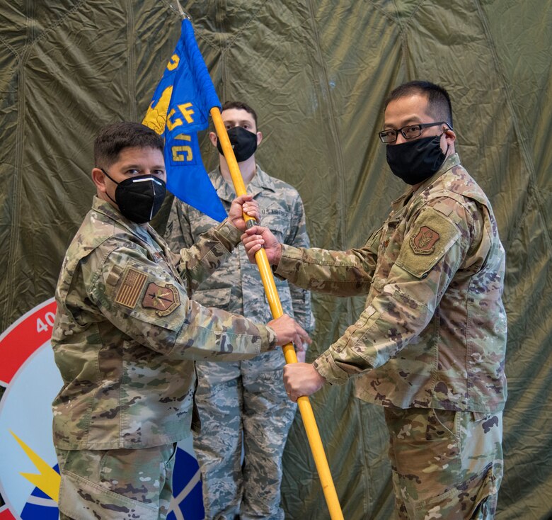 403rd Communications Flight performs change of command > Nellis Air ...