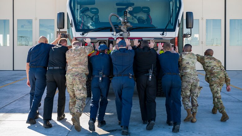 Edwards Fire and Emergency Services welcomes new truck with “push in ...