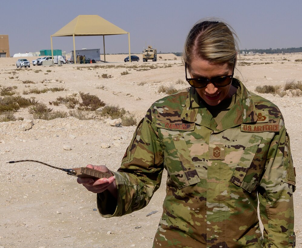 379th AEW Command Chief tours EOD