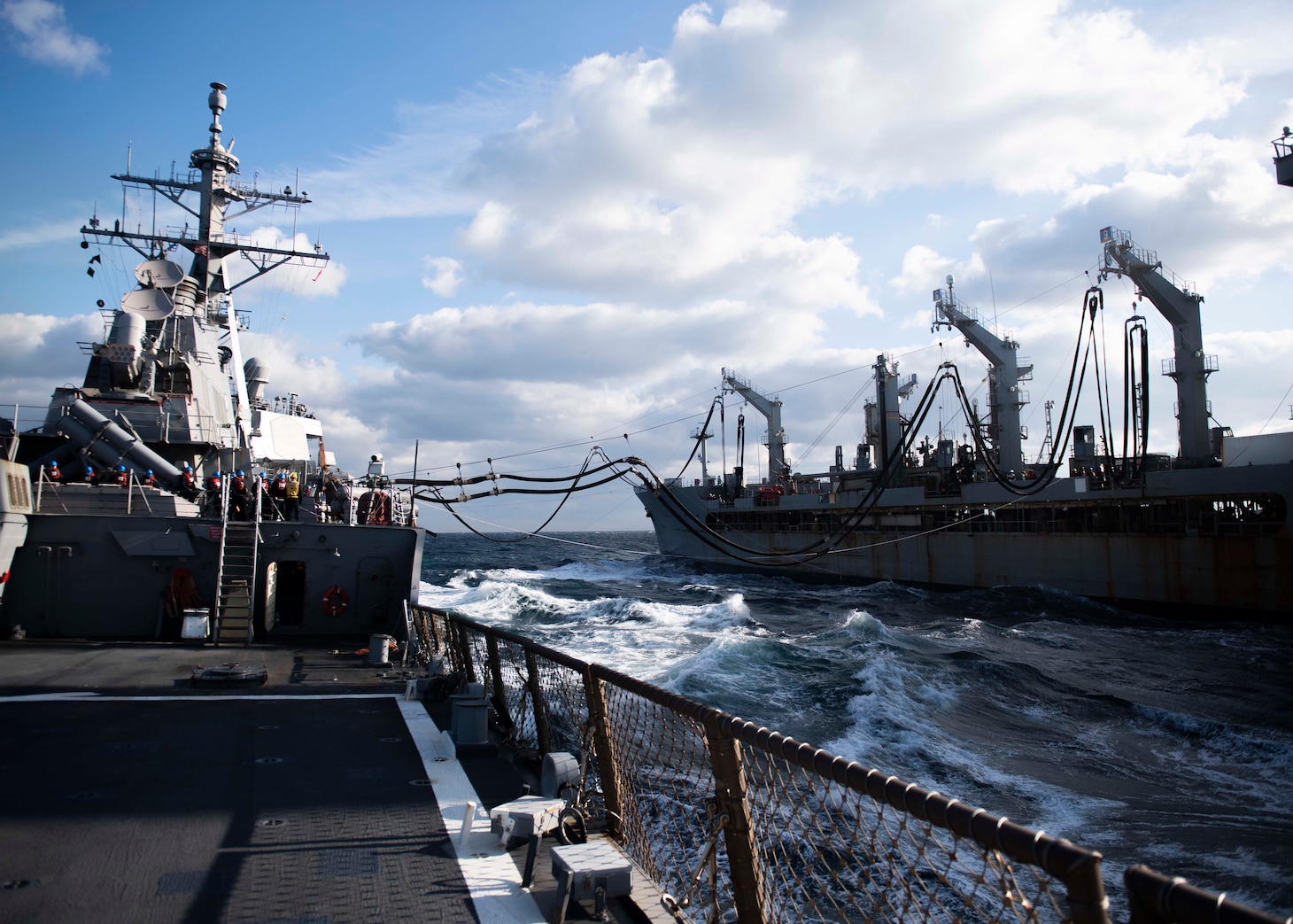 USS Donald Cook Conducts Underway Replenishment in the Black Sea ...