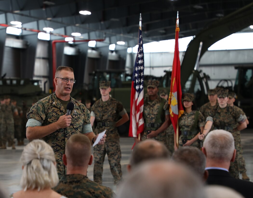Outgoing Marine Force Storage Command's Commanding Officer Says Farewell