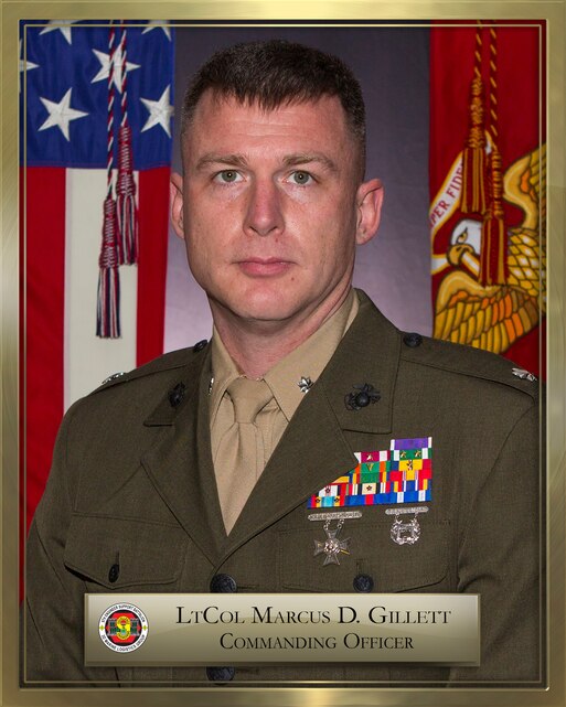 Lieutenant Colonel Marcus D. Gillett > 3d Marine Logistics Group ...