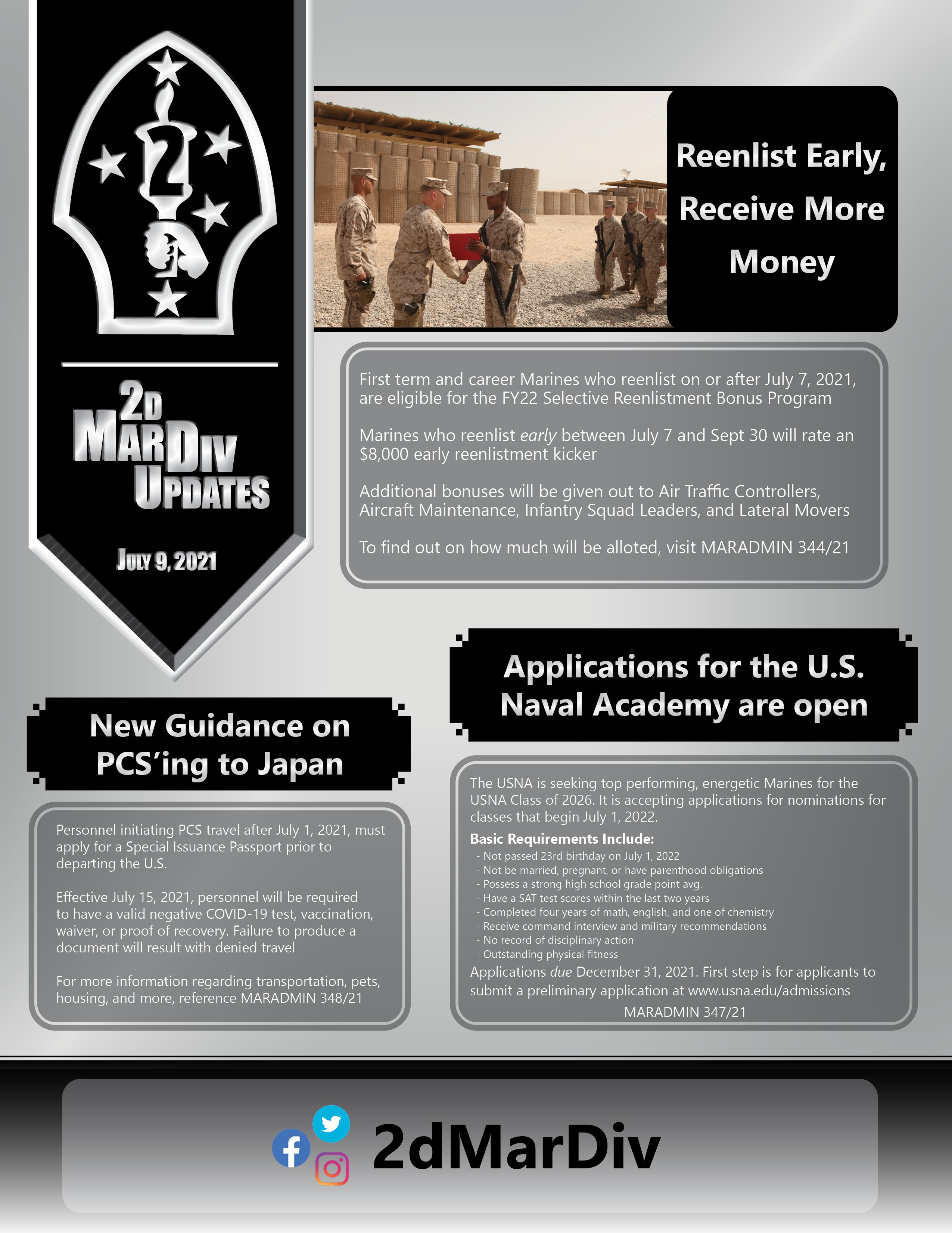 2d MARDIV Updates July 9, 2021