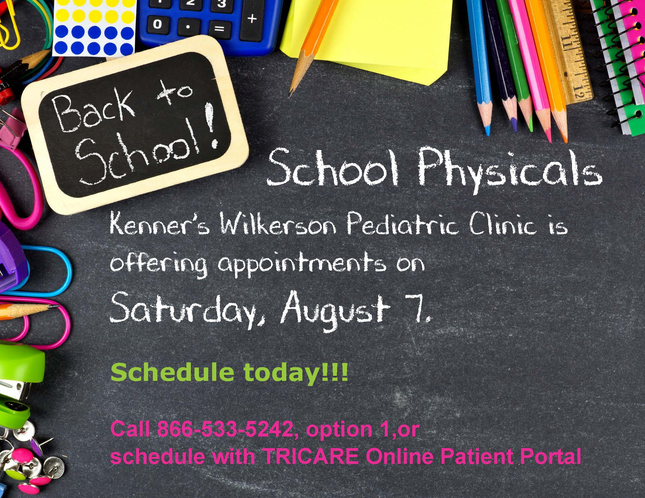 Time for shots, physicals required by state schools > Kenner Army ...