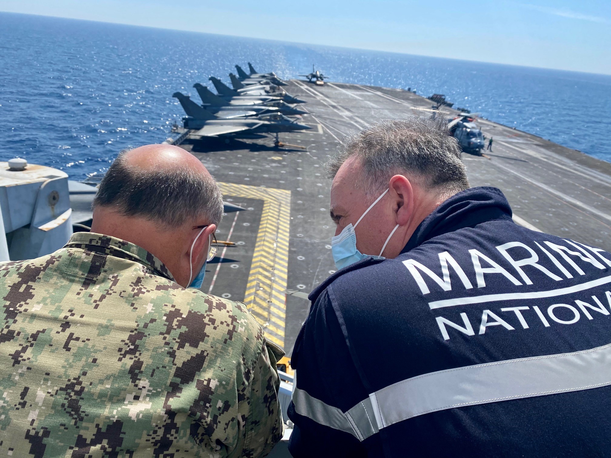 US & French Navy Chiefs meet together in France to discuss maritime ...