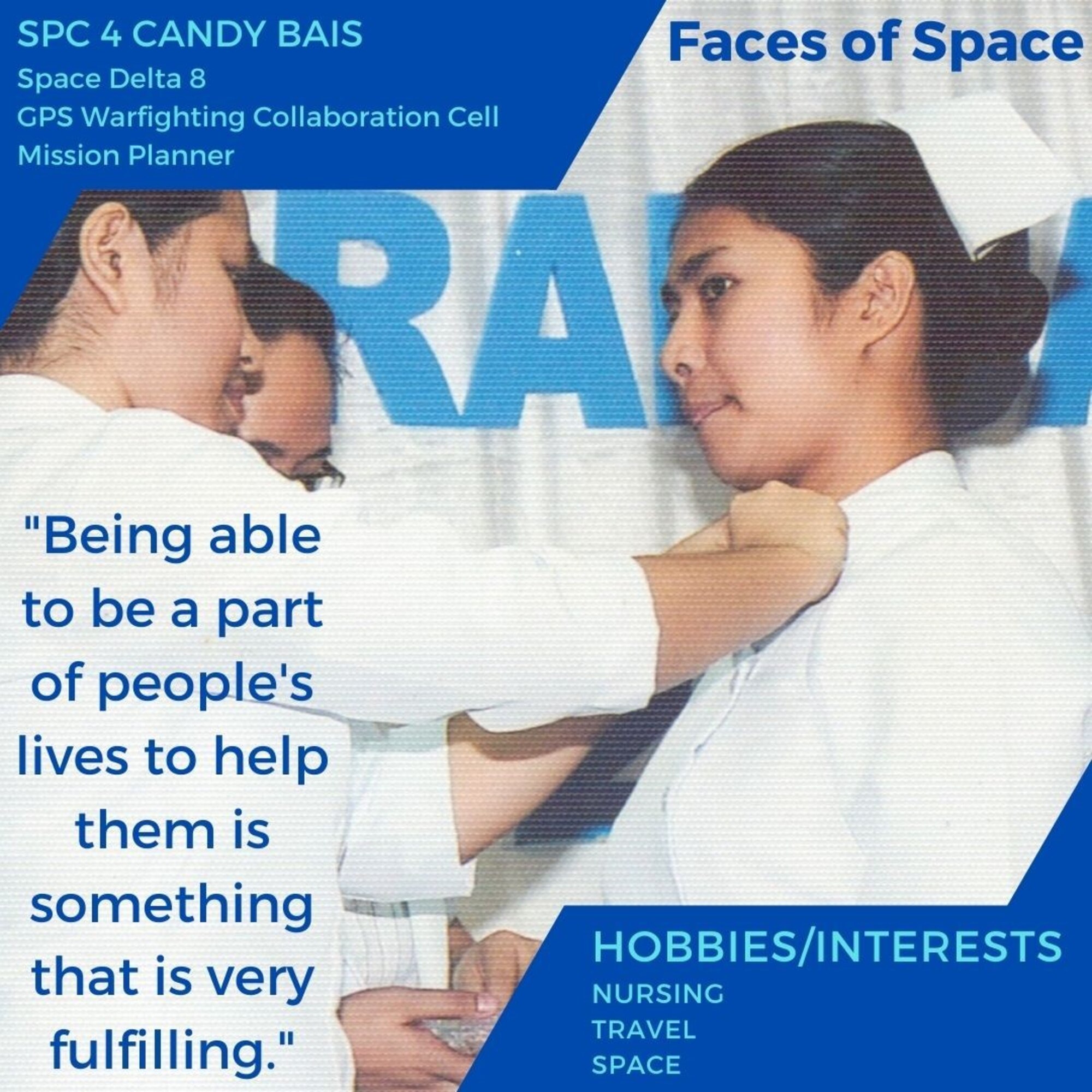 Faces of Space Spc 4 Candy Bais > Nellis Air Force Base > News