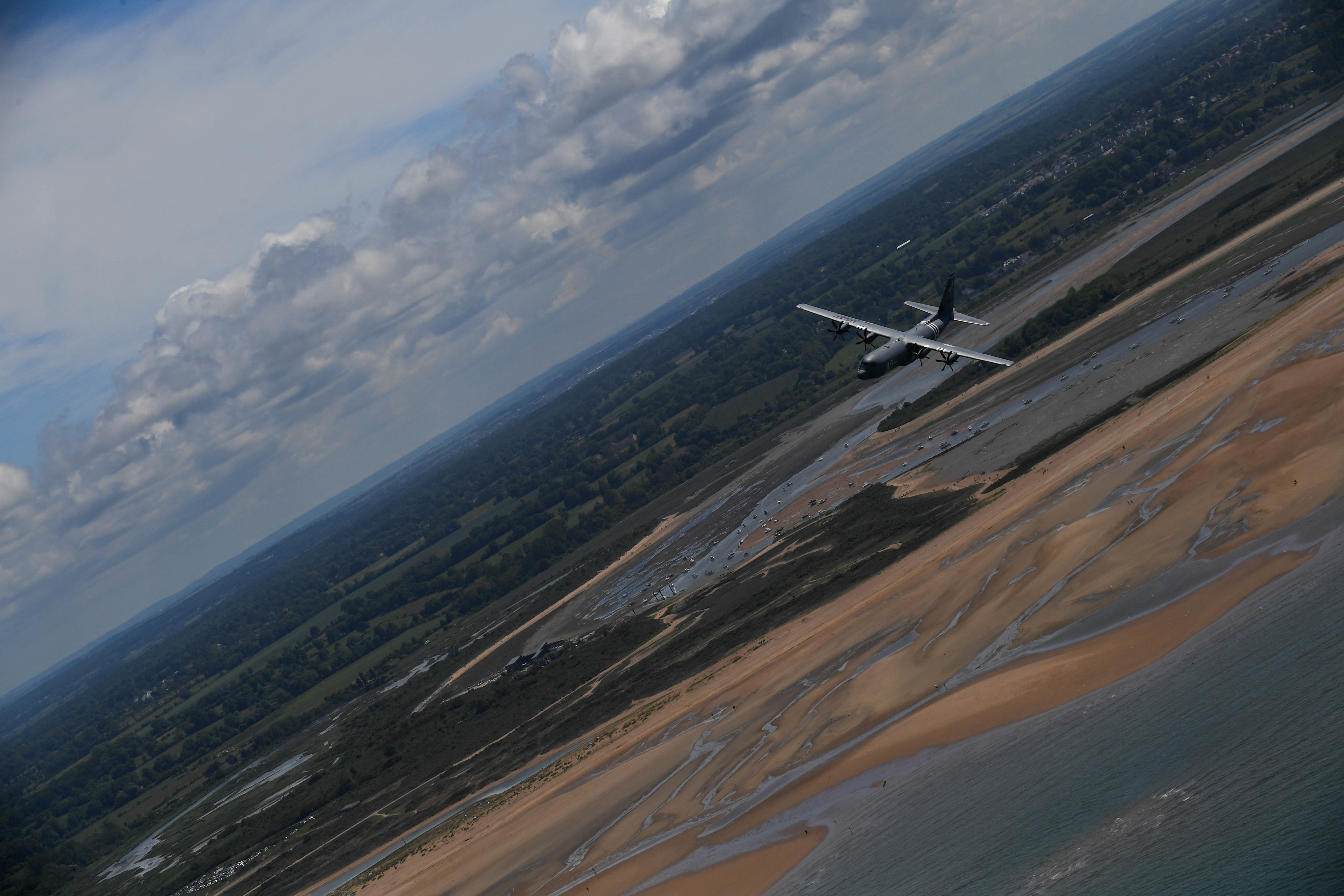 U.S. Air Force C-130Js fly over Normandy to commemorate D-Day ...