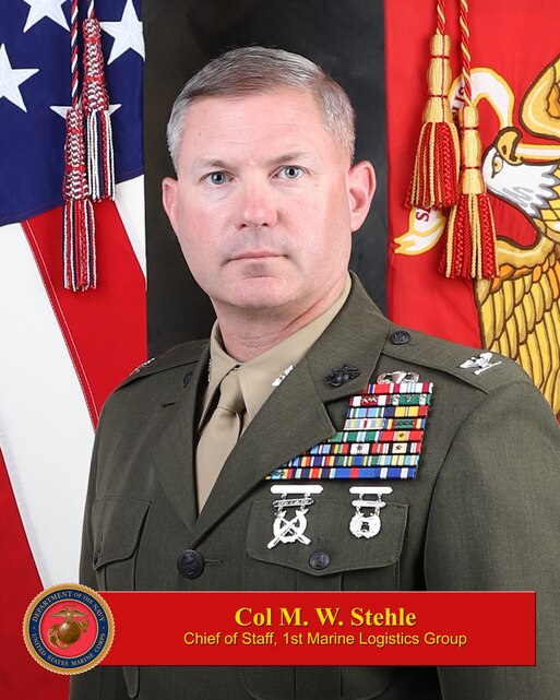 Colonel Michael W. Stehle > 1st Marine Logistics Group > Biography