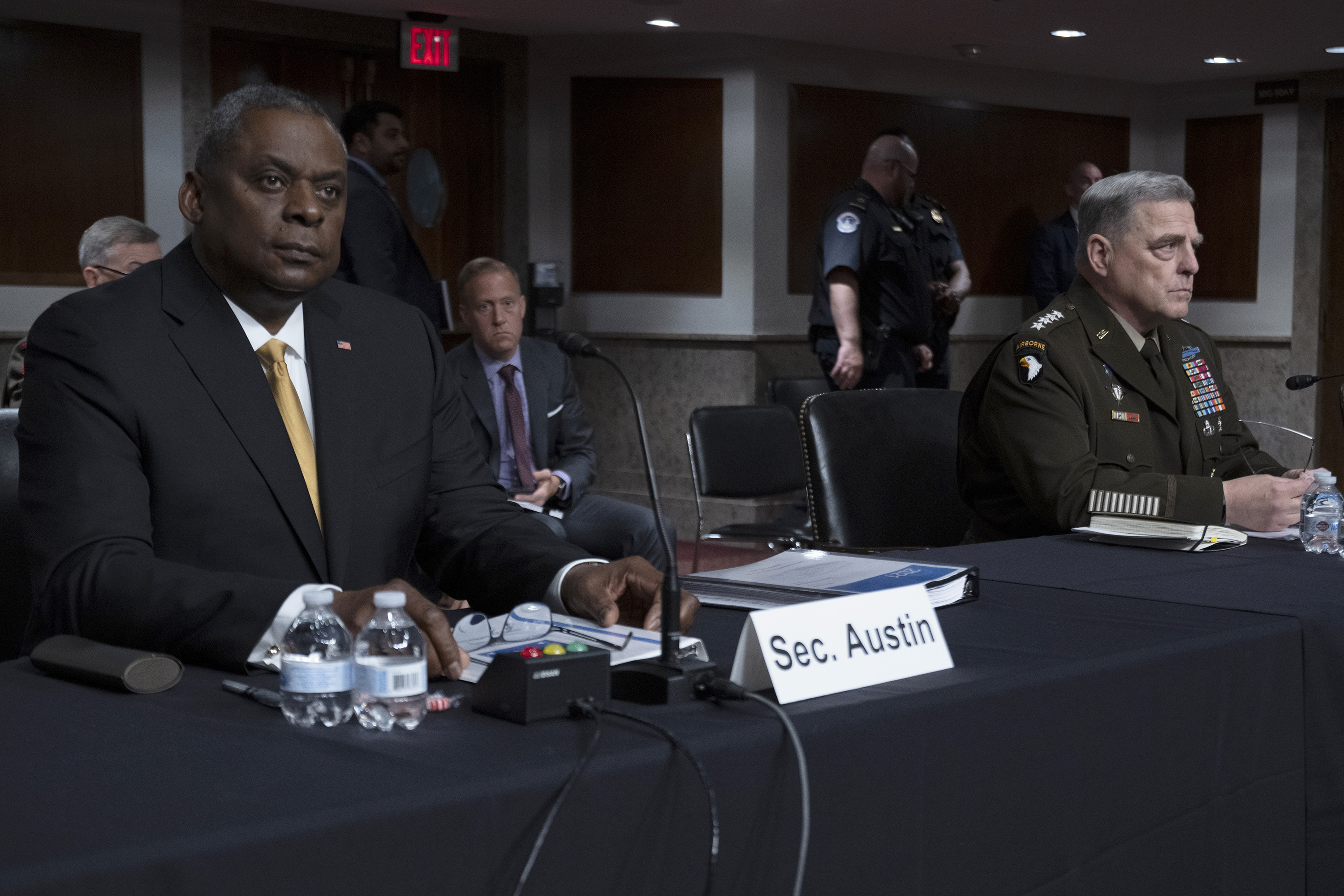 Defense Sec Lloyd Austin & Joint Chiefs of Staff Chair Gen. Mark Milley ...