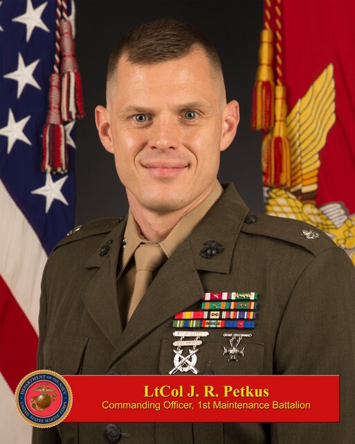 Lieutenant Colonel Joseph R. Petkus > 1st Marine Logistics Group > Leaders