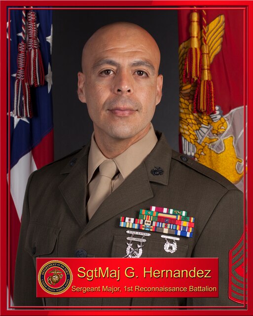 Sergeant Major George Hernandez > 1st Marine Division > Biography