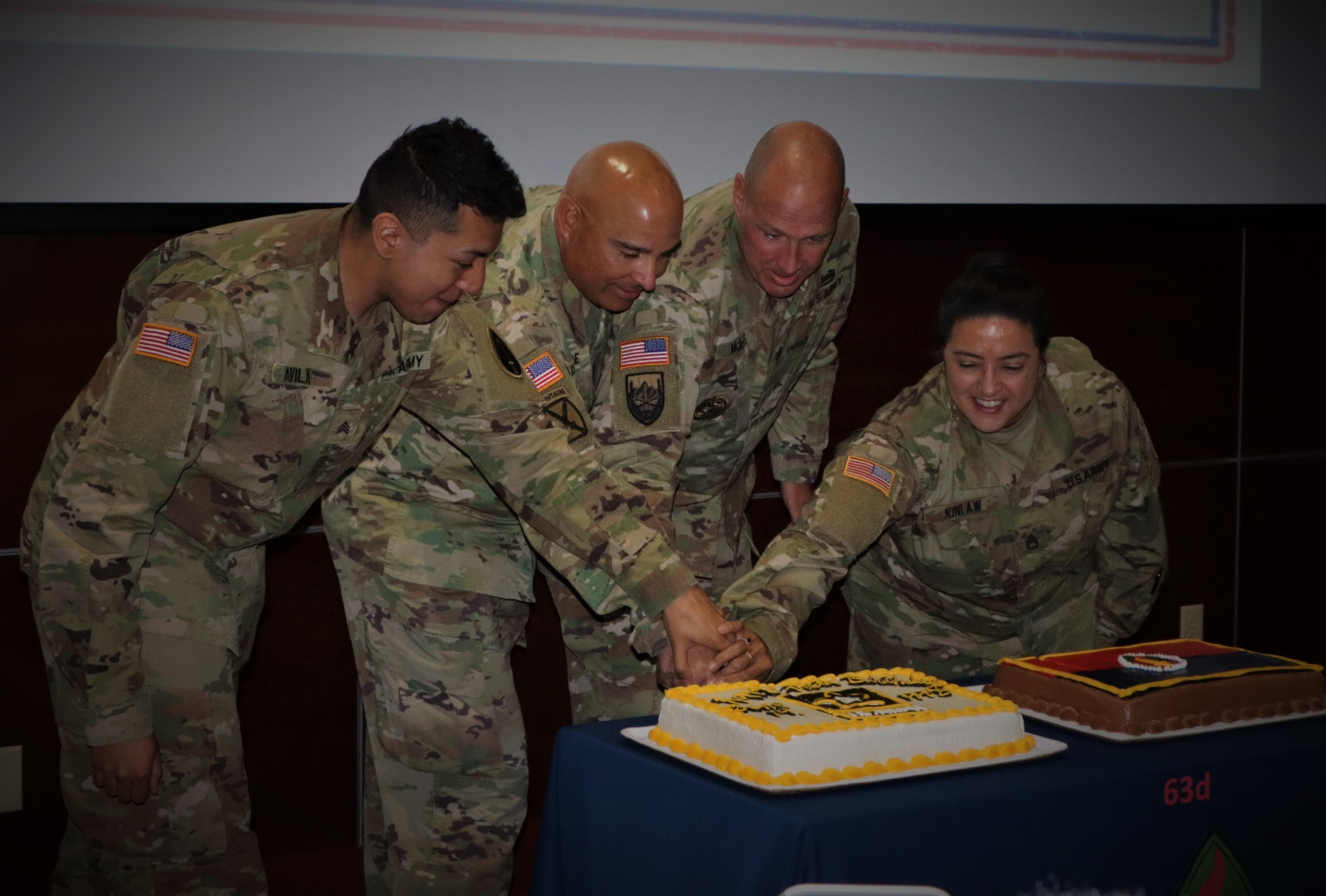 Army heritage ceremony of the 63rd Readiness Division