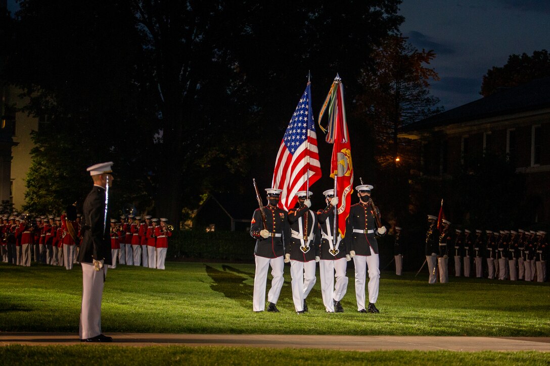 Marines host Friday Evening Parade