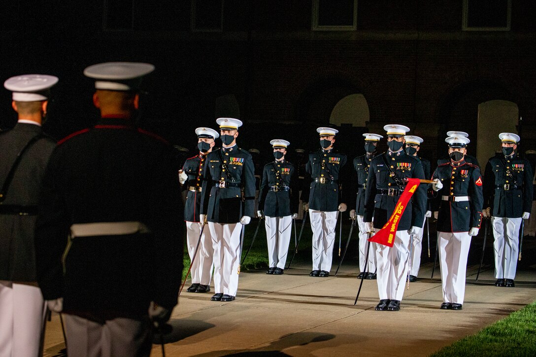 Marines host Friday Evening Parade