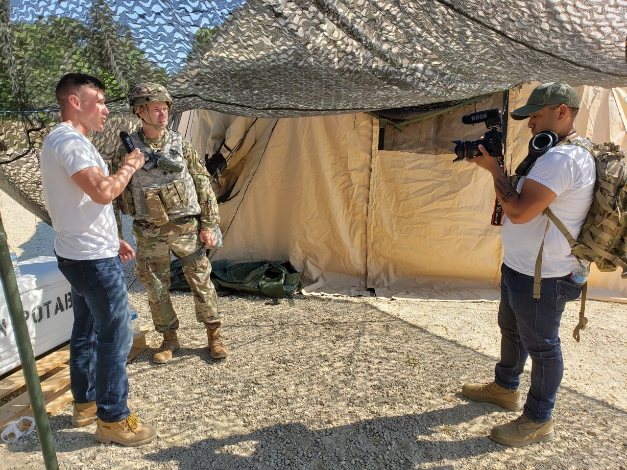 Media role players at Warrior Exercise 86-21-02