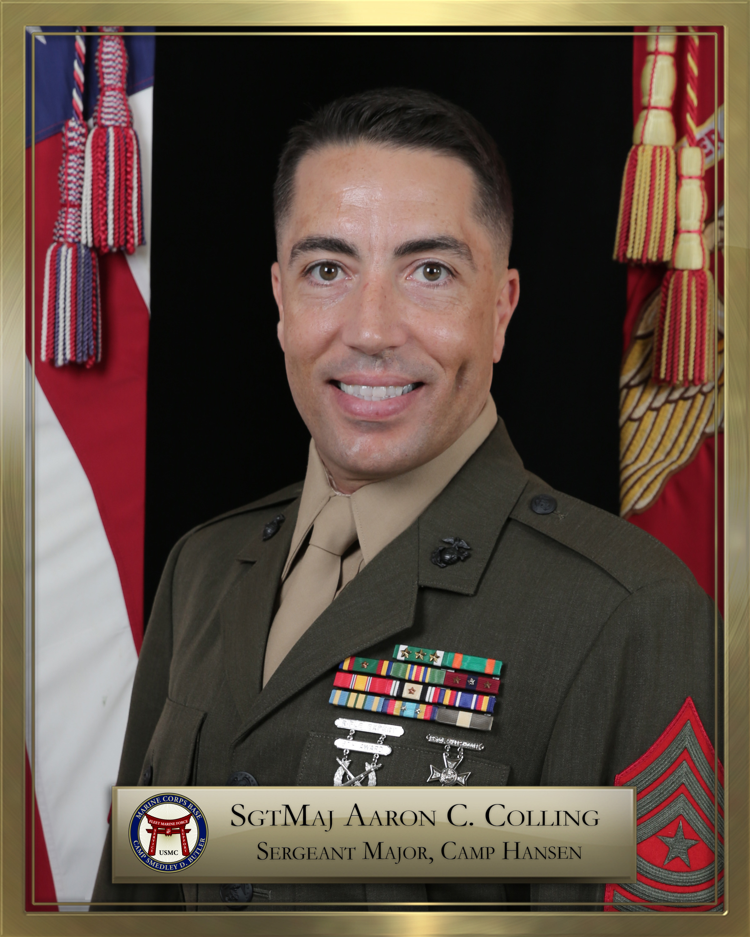 Sergeant Major Aaron C. Colling > Marine Corps Base Camp Butler > Biography