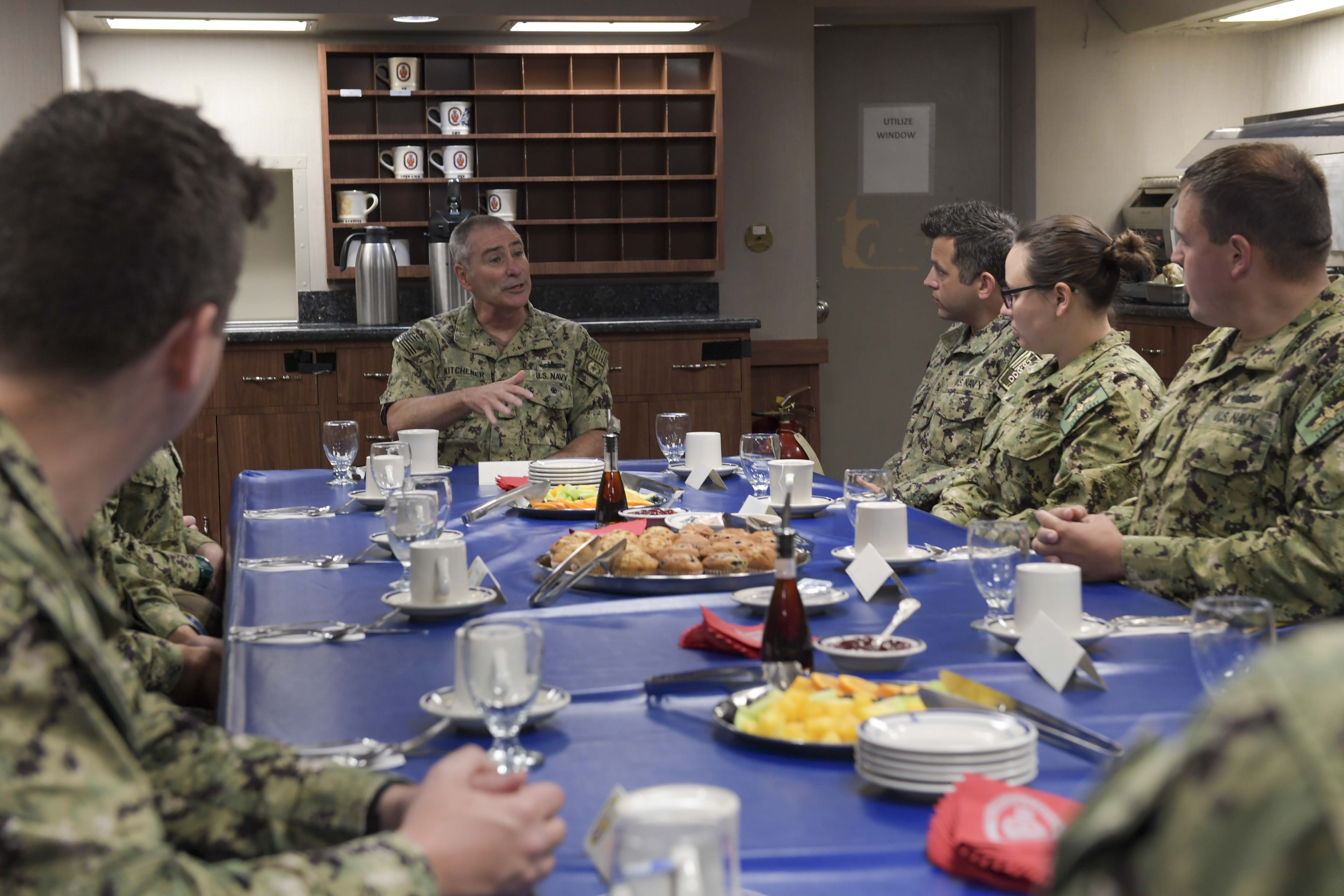 Vice Adm. Kitchener Visits Naval Station Norfolk, Addresses Commanding ...