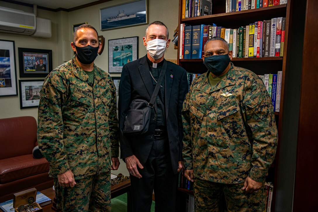 Most Reverend William Muhm visits MCIPAC