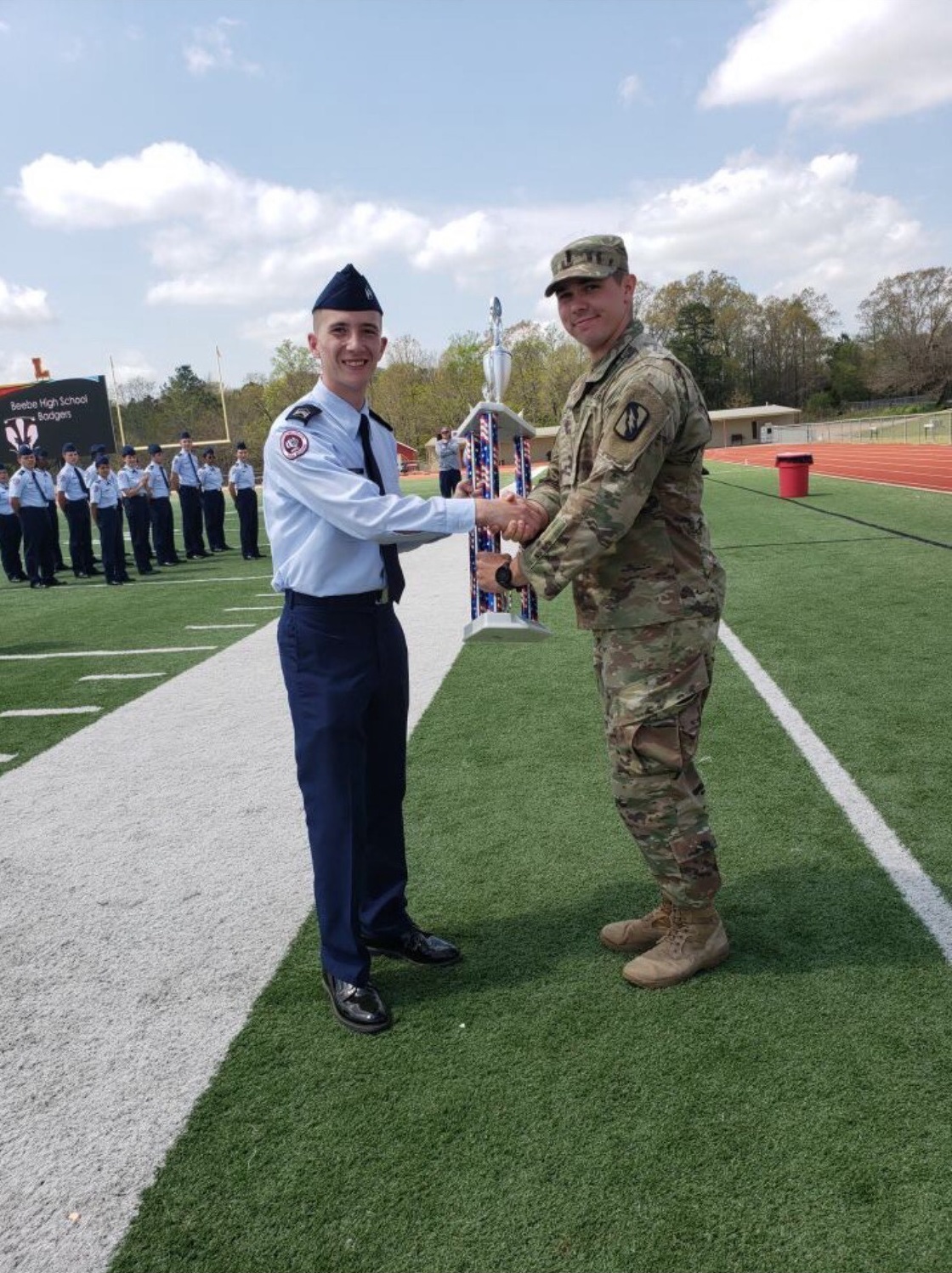 Full circle: Little Rock Airman judges hometown’s JROTC drill ...