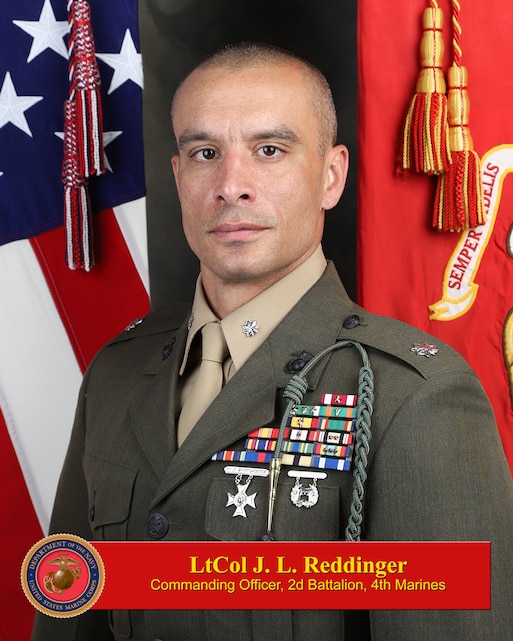 Lieutenant Colonel Jared Reddinger > 1st Marine Division > Biography