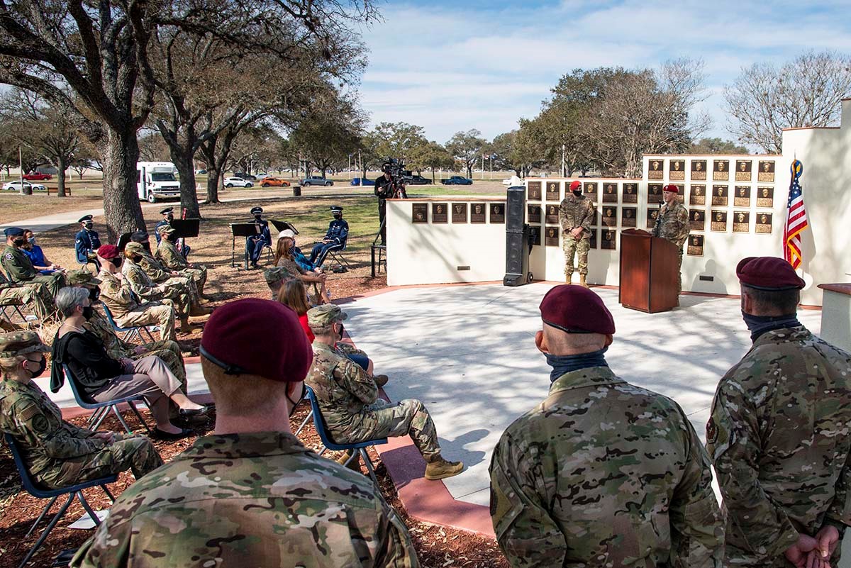 MoH MSgt Chapman Ceremony at Airmen's Heritage Park
