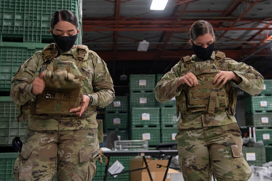 6 SFS female defenders issued improved body armor