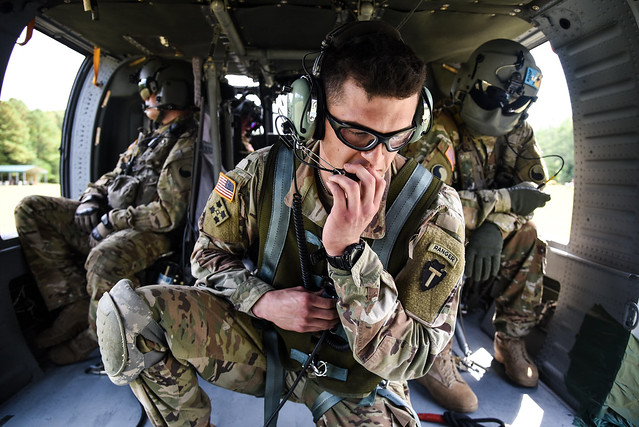 United States Army Rappelling