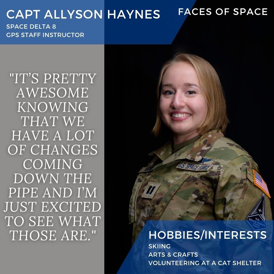 Faces of Space: Capt. Allyson Haynes > Nellis Air Force Base > News