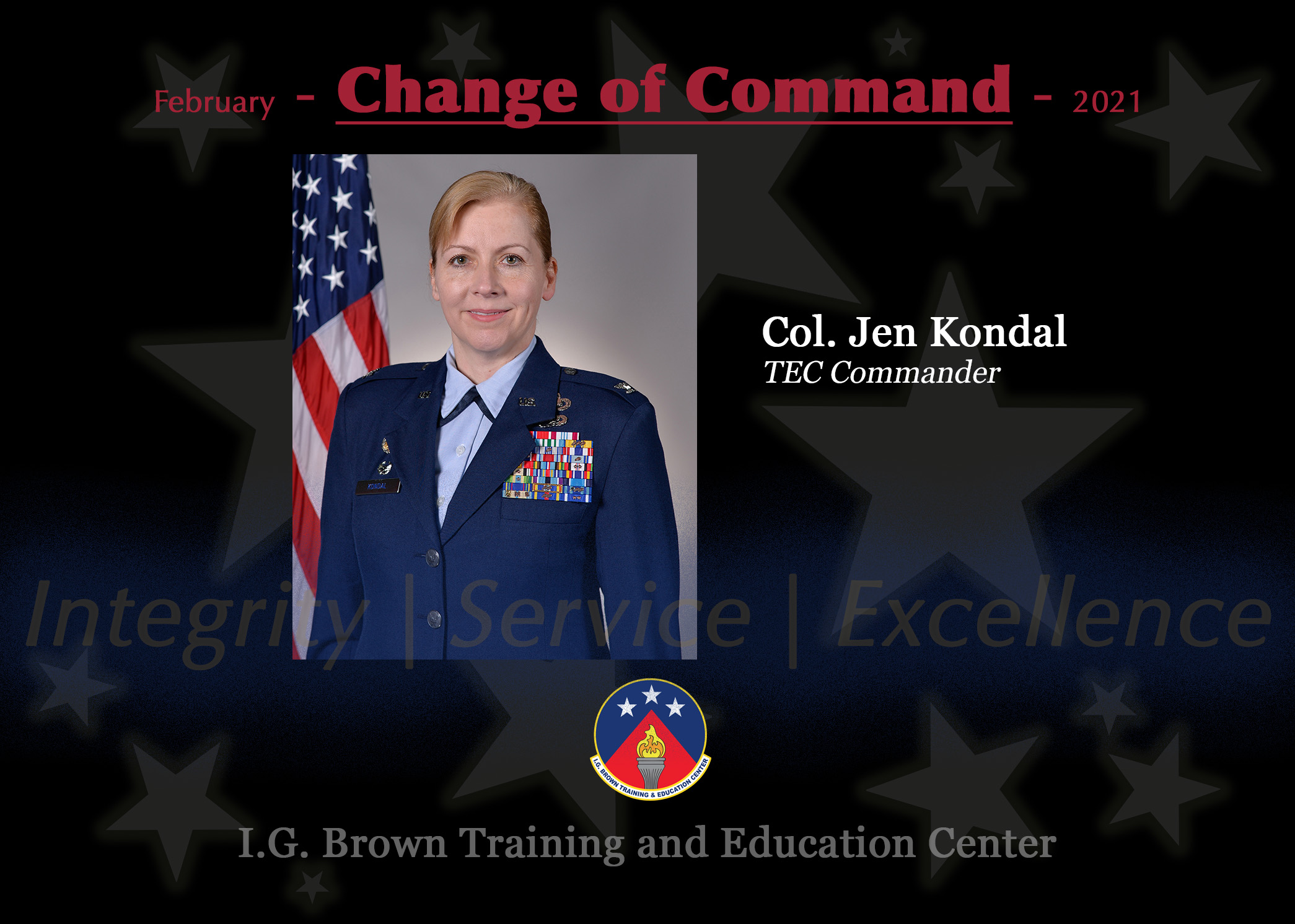 Kondal takes command of TEC > IGB Training & Education Center > Article ...