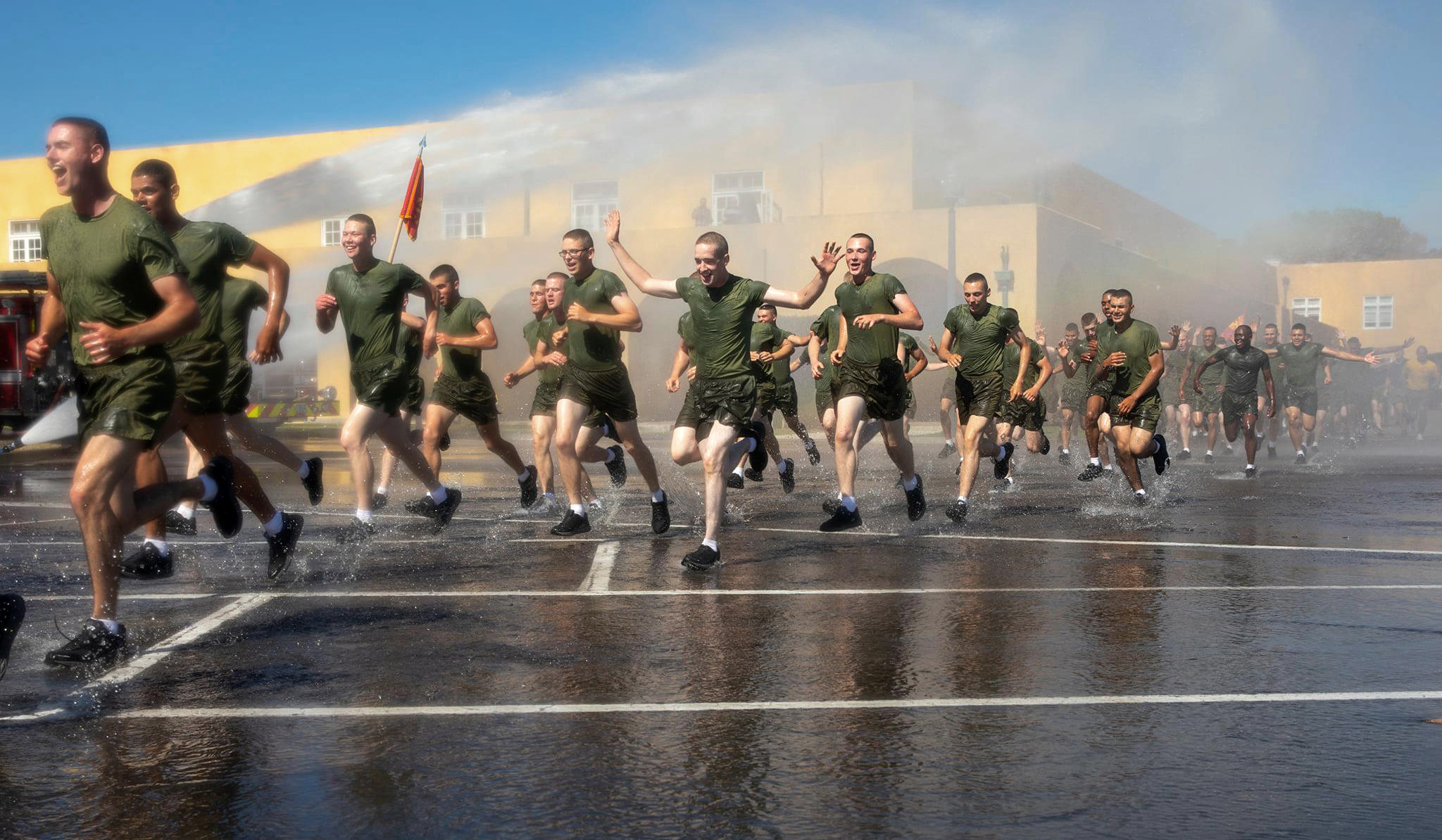 New Marines with Fox Company, 2nd Recruit Training Battalion ...