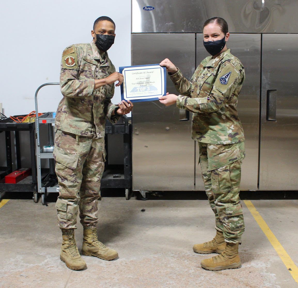 50th CE Airman receives Falcon Top III award > Nellis Air Force Base > News