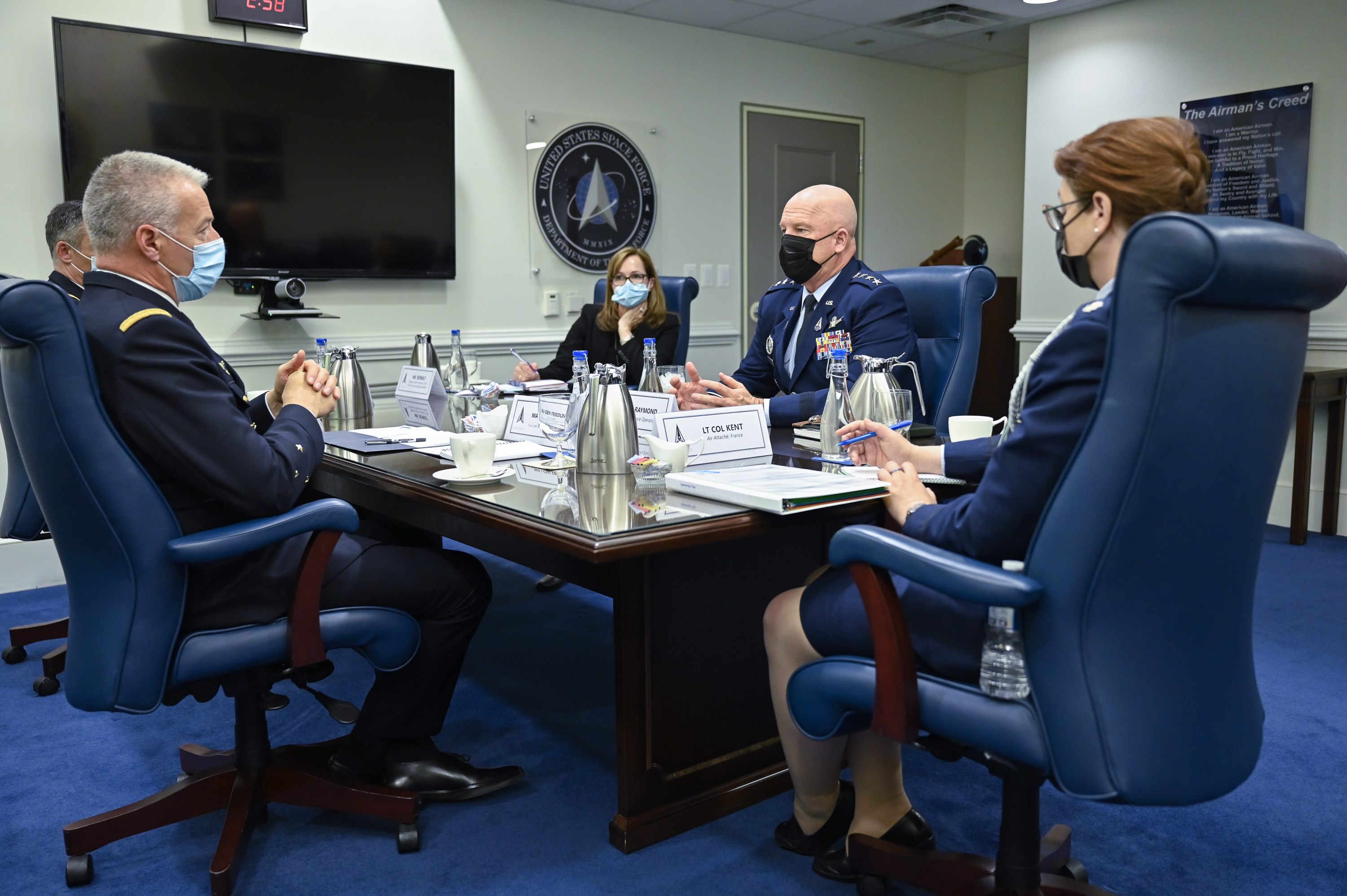 CSO meets with commander of French Space Command > Secretary of the Air ...