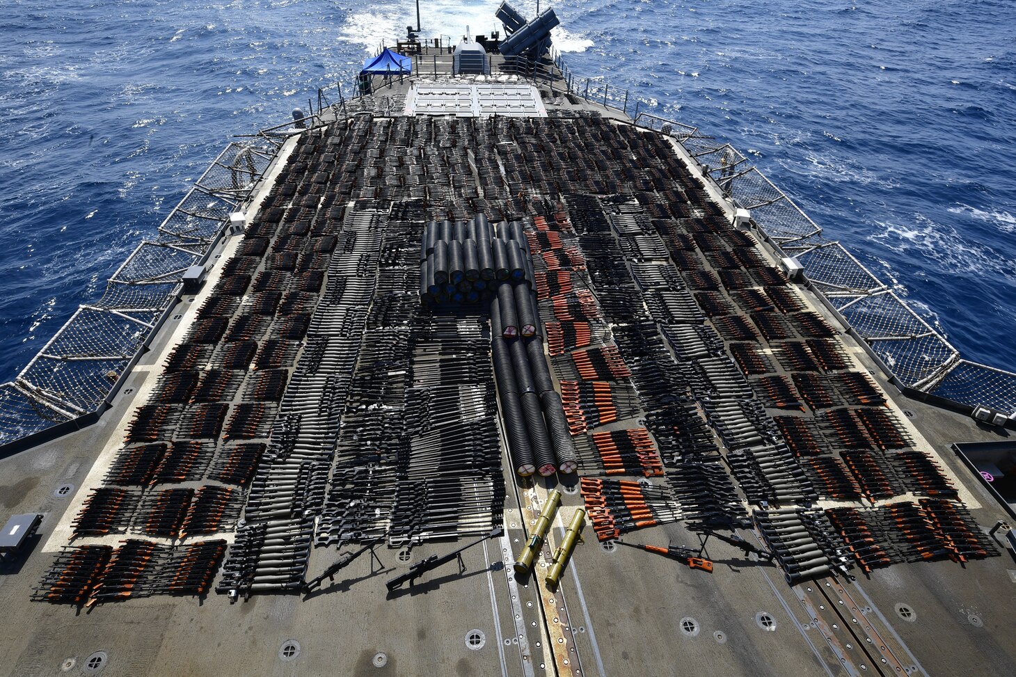 USS Monterey Seizes Illicit Weapons in the North Arabian Sea > United ...