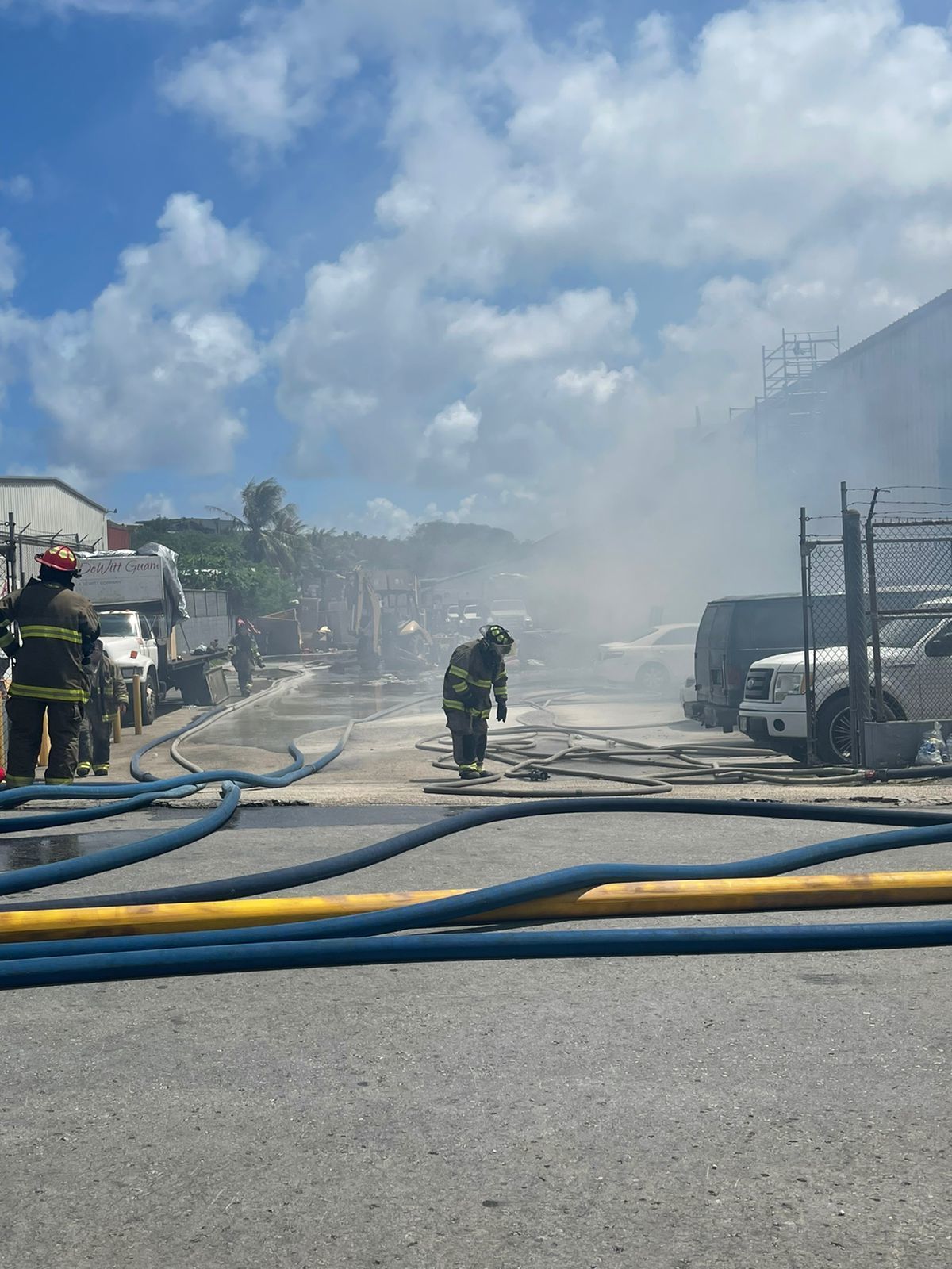 Andersen firefighters assist in Guam warehouse fire > Andersen Air ...