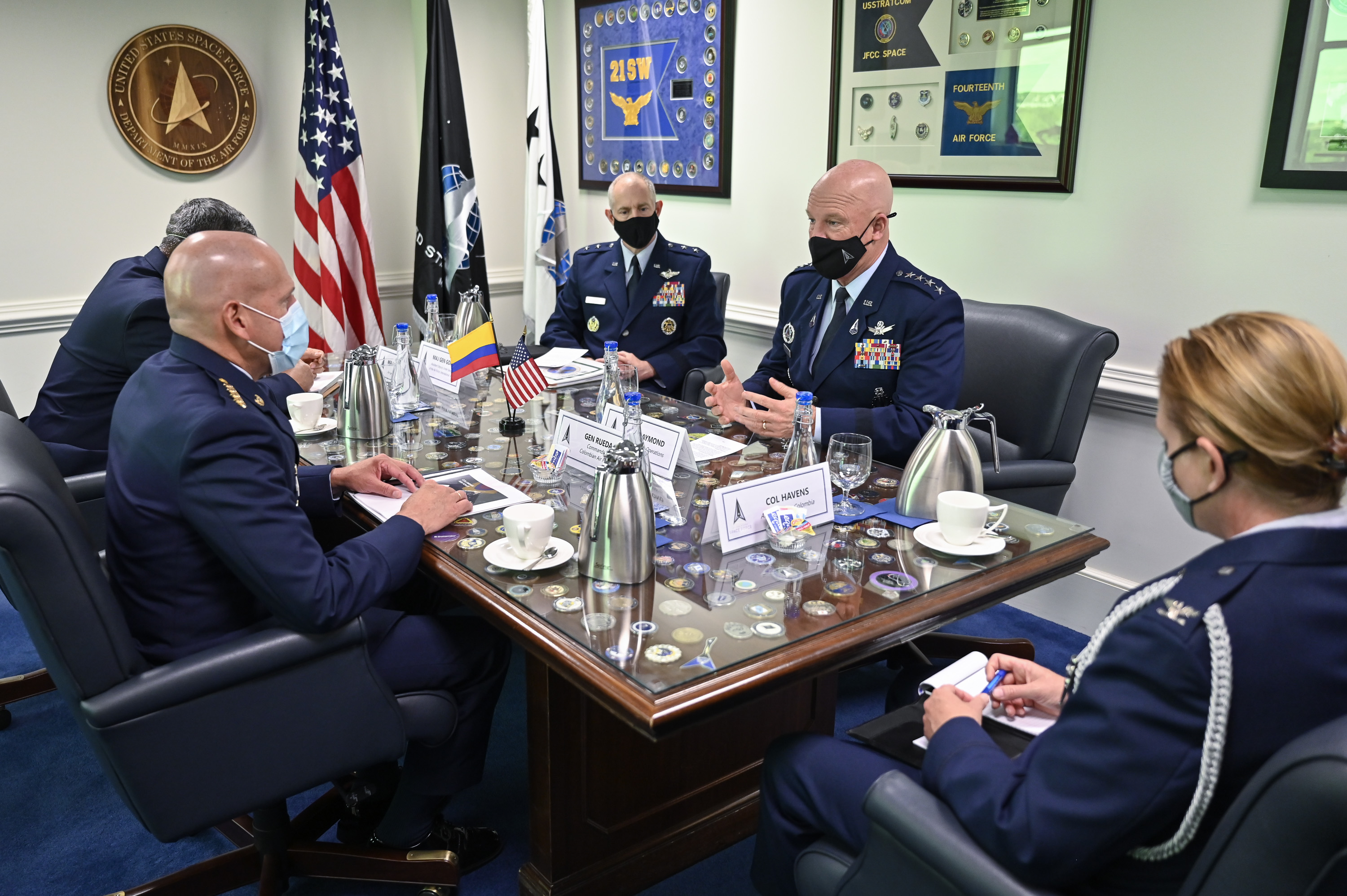 CSAF, CSO meet with Commander of the Colombian Air Force > Secretary of ...