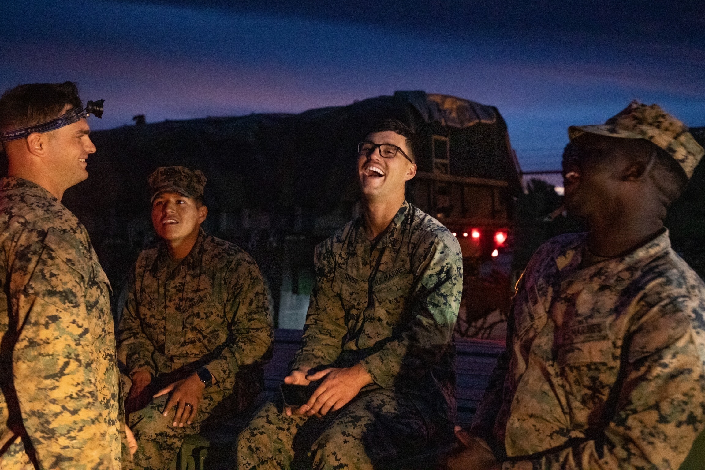 Marines Convoy Across The United States