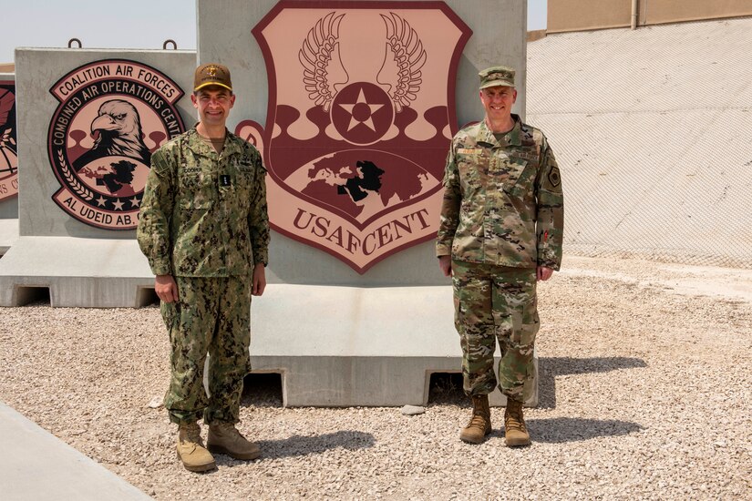 NAVCENT commander Visits CAOC > U.S. Air Forces Central > News