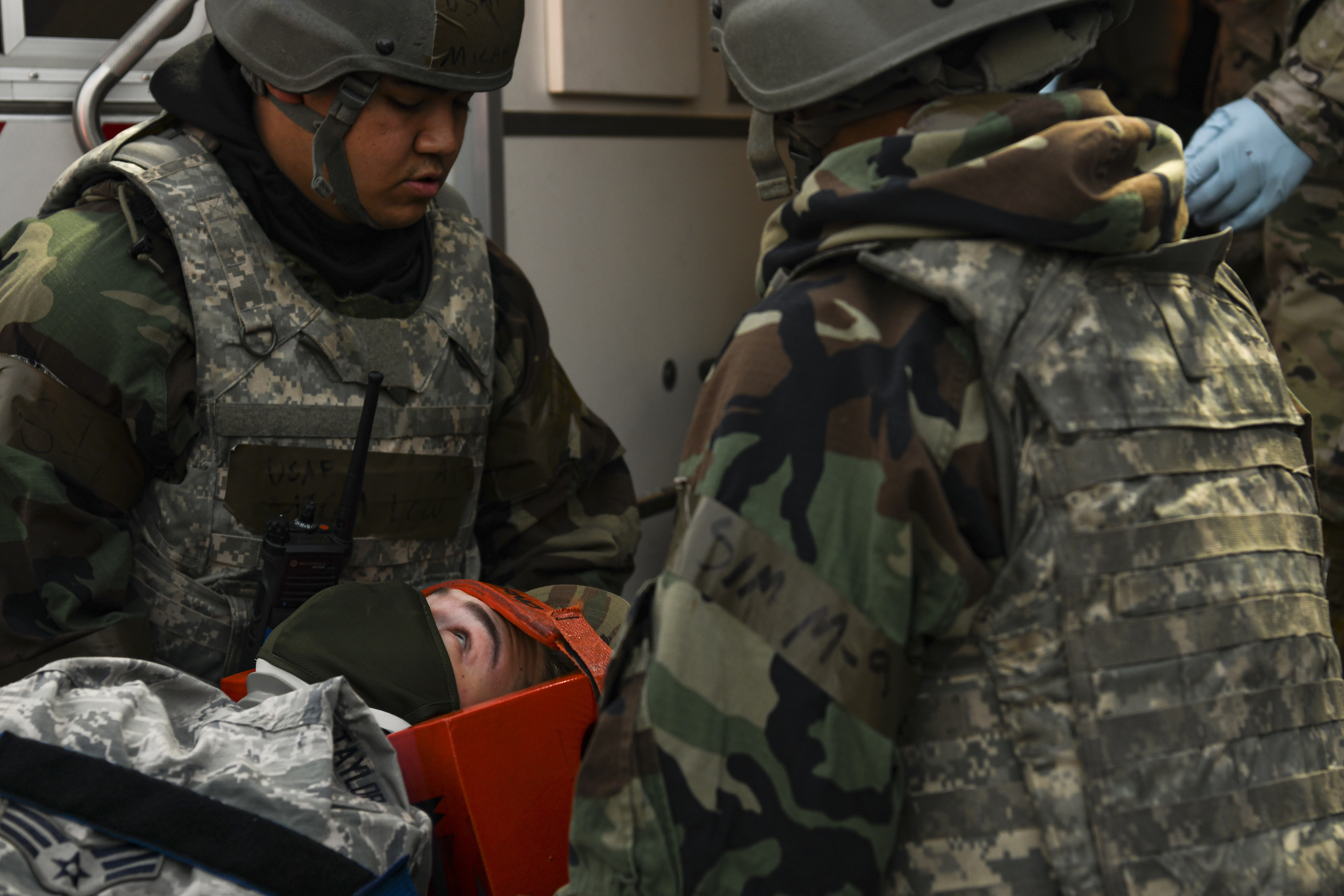 Medics, first responders tend to LRS wounded