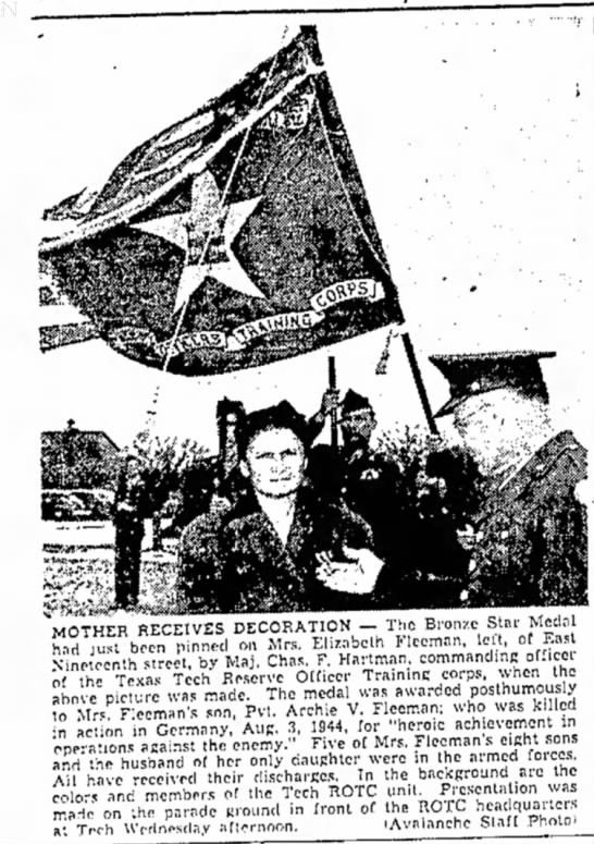 Soldier Accounted For From World War II (Fleeman, A.) > Defense POW/MIA ...