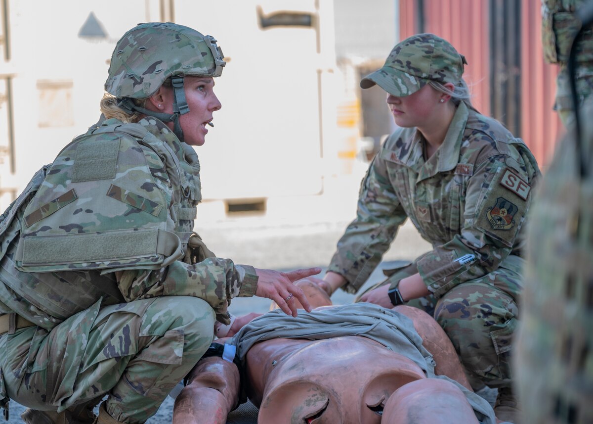 407th ESFS conducts TCCC training > U.S. Air Forces Central > Display