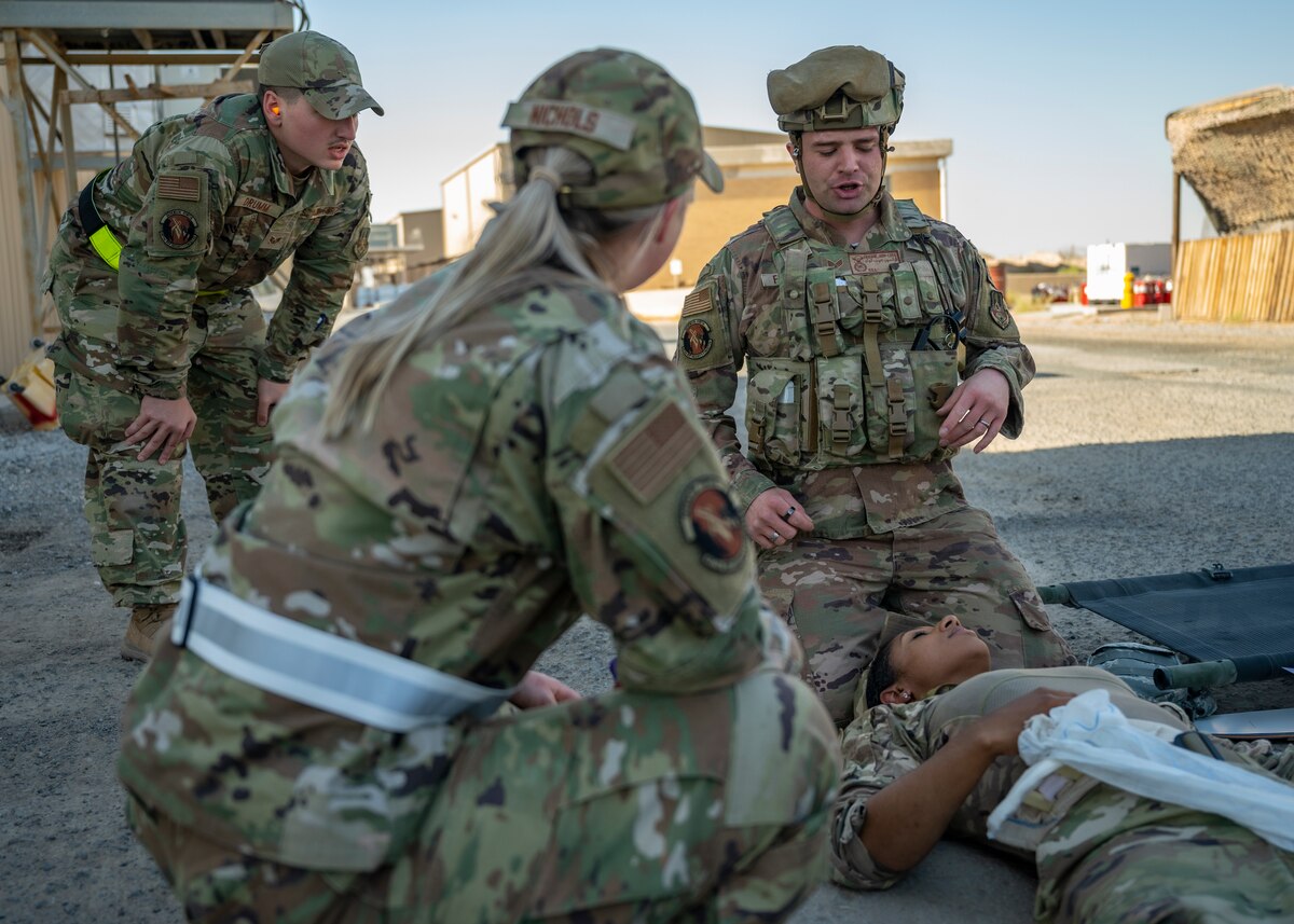 407th ESFS conducts TCCC training > U.S. Air Forces Central > Display