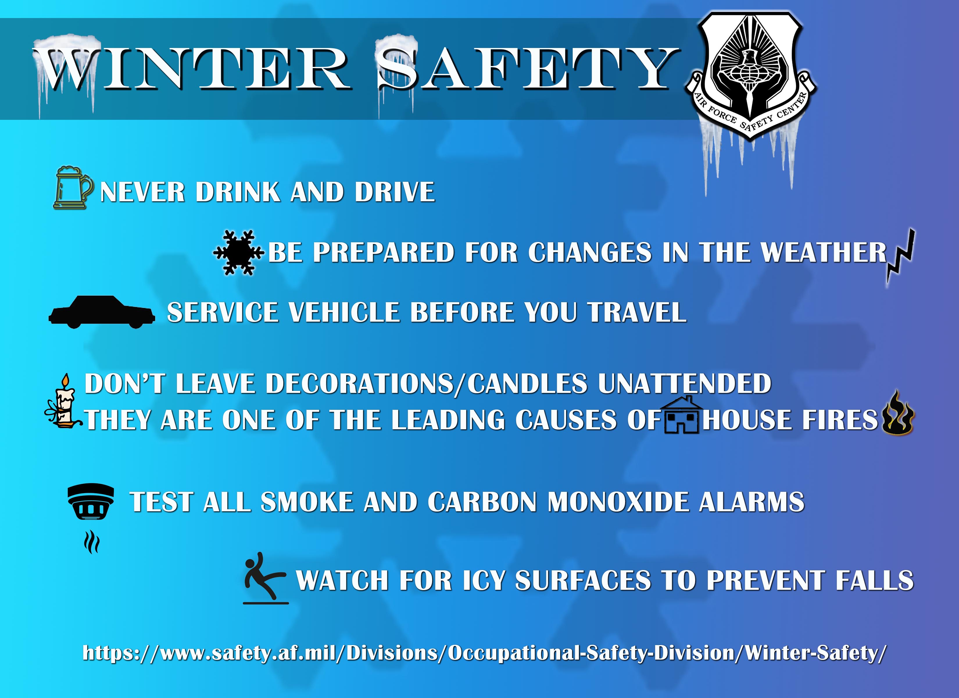 winter safety posters