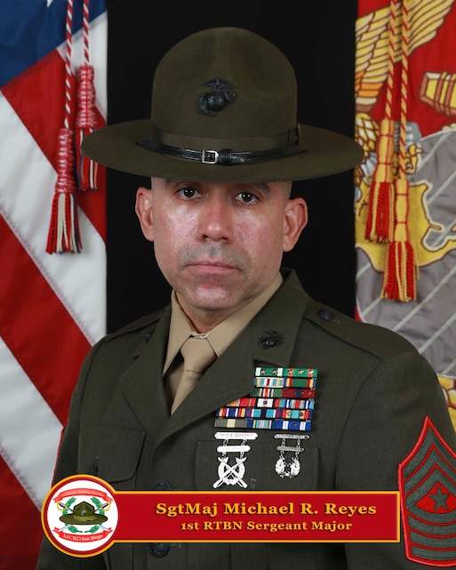 Sergeant Major Michael R. Reyes Sr > Marine Corps Recruit Depot, San ...
